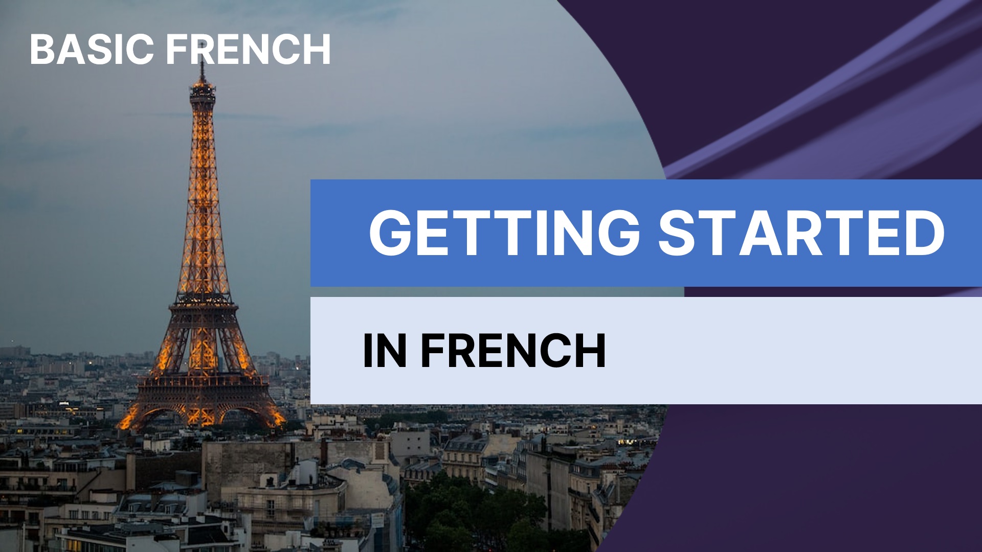 Getting Started in French - Lexicogs